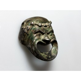 Roman Silver Theatre Mask Appliqué | Medusa Ancient Art